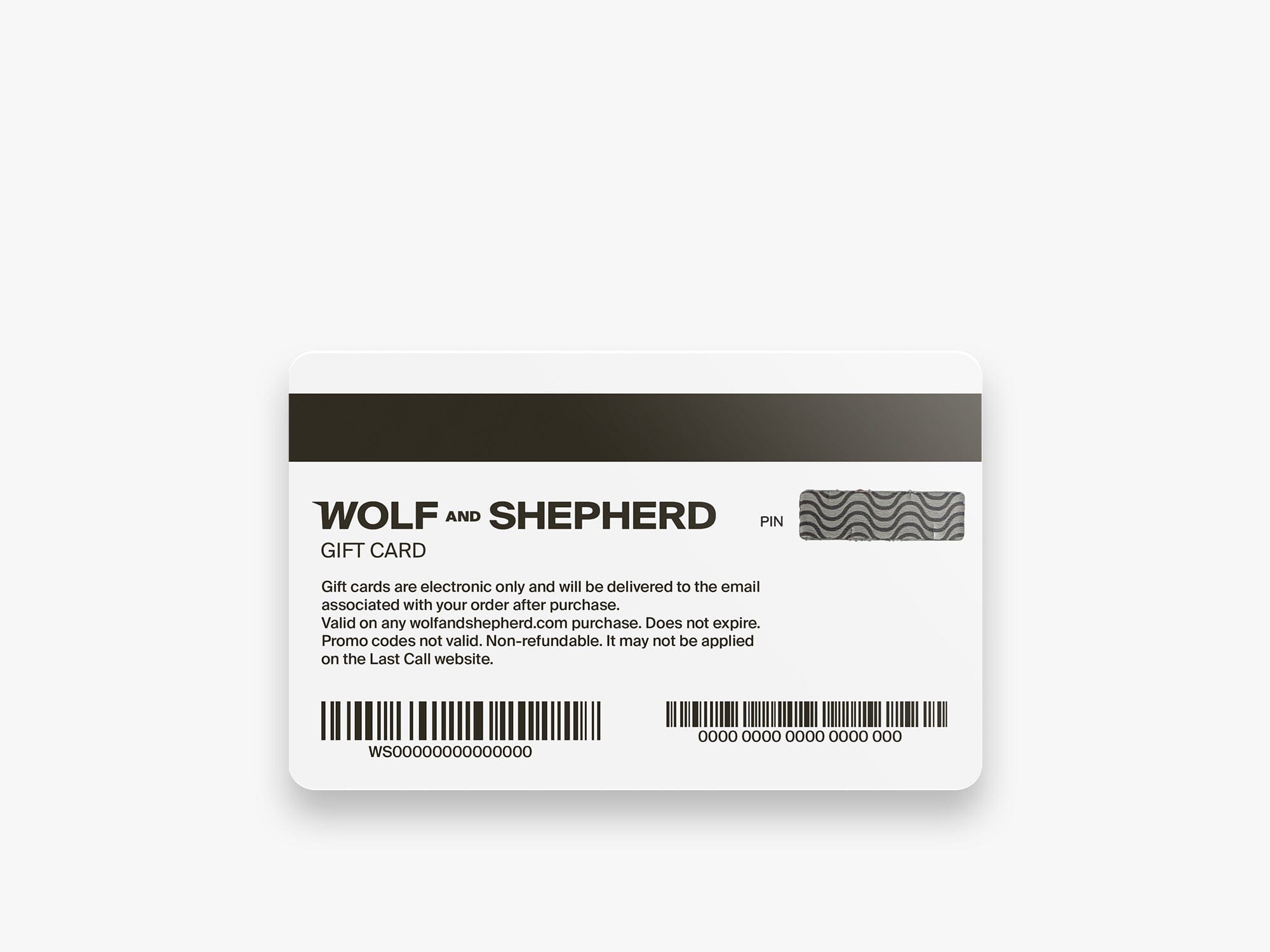 W&S Digital Gift Card | WOLF & SHEPHERD – Wolf & Shepherd